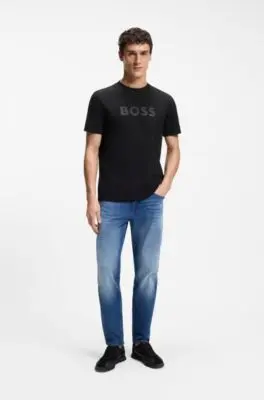 BOSS Regular-fit Cotton T-shirt With Modern Logo