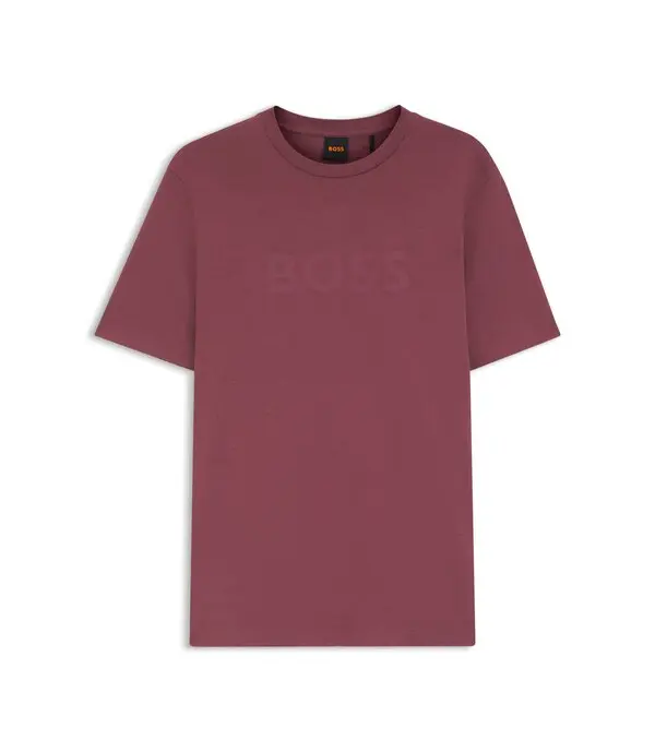 BOSS Regular-fit Cotton T-shirt With Modern Logo - Red
