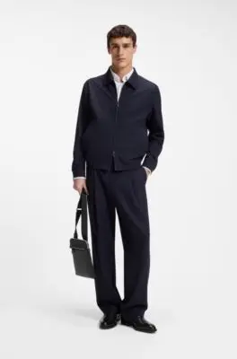 BOSS Leather Envelope Bag With Emed Logo