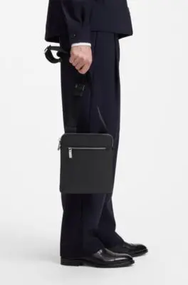 BOSS Leather Envelope Bag With Emed Logo