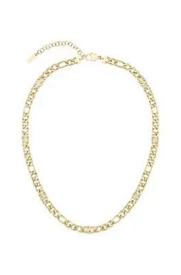 BOSS Gold-tone Chain Necklace With Double B Monograms