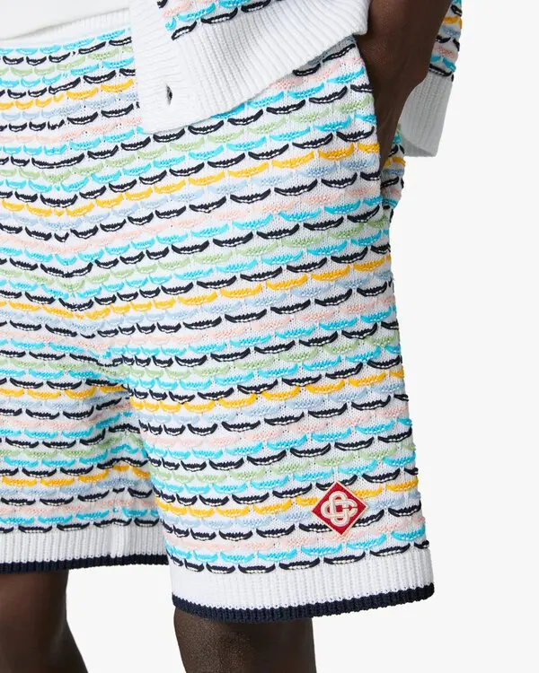 Casablanca Crochet Tuck Stitch Shorts
