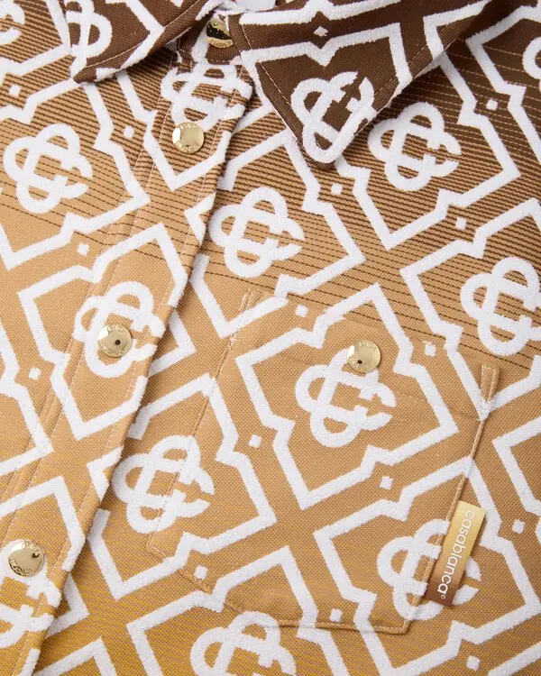 Casablanca Beige Gradient Monogram Shacket