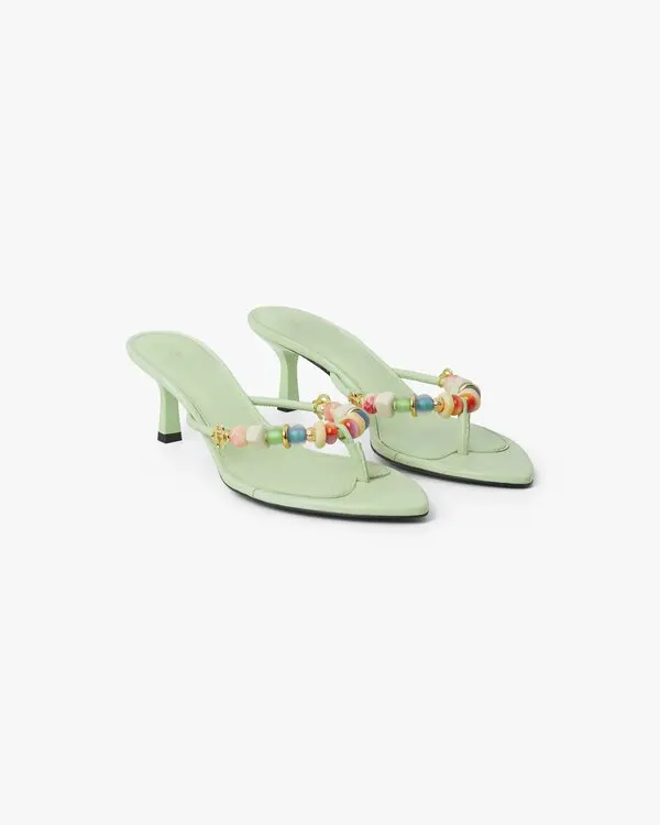 Casablanca Beaded Heeled Sandals