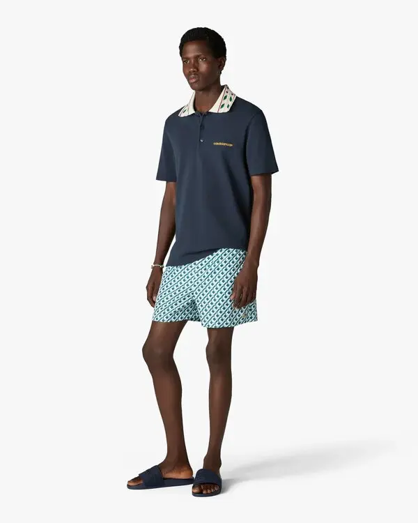 Casablanca Cubist Monogram Printed Swim Shorts