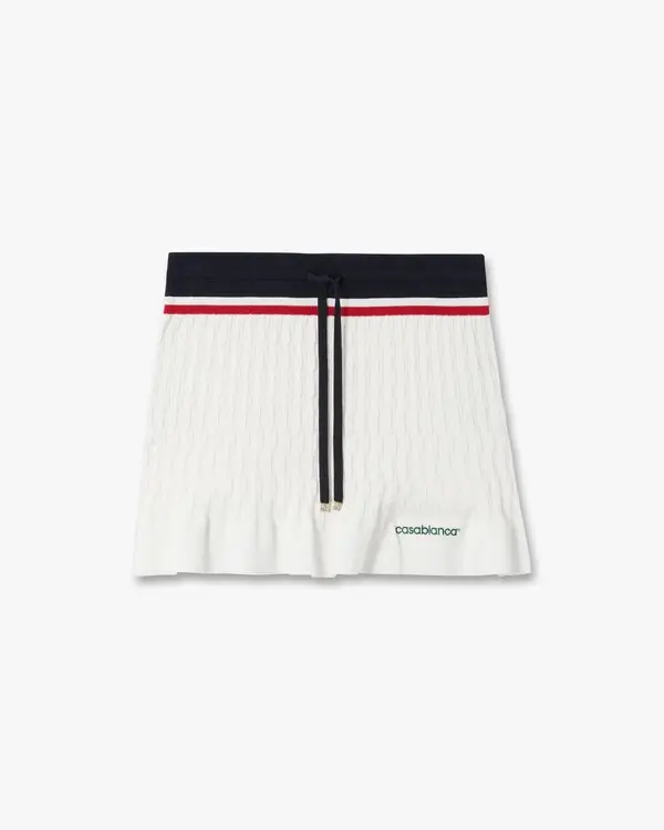 Casablanca Knit Tennis Mini Skirt - Multicolor