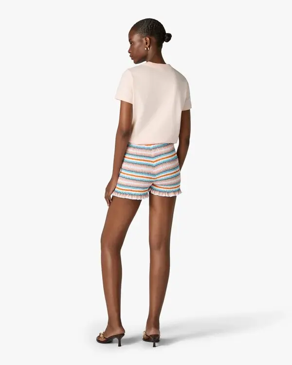 Casablanca Multicolour Striped Shirred Shorts
