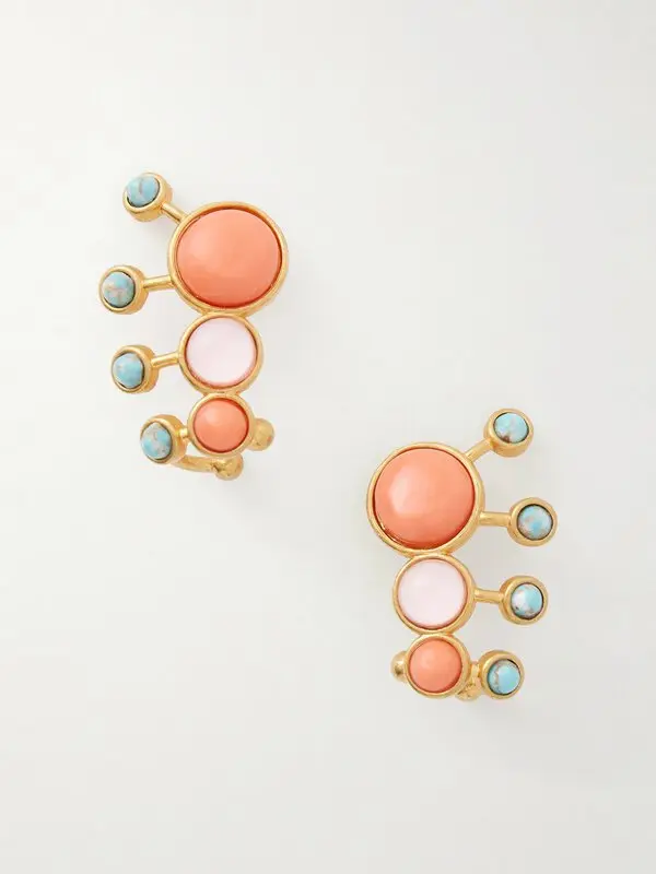 SONIA PETROFF Zinnia Embellished Earrings - Multi