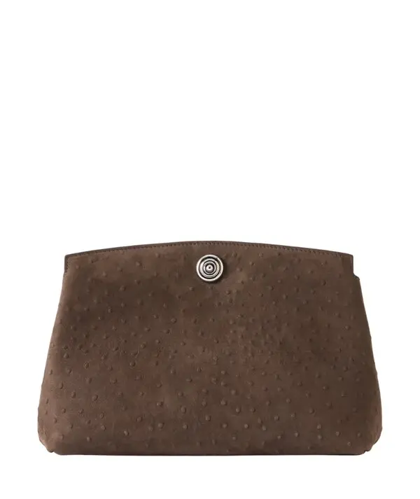 LIFFNER Pushlock Leather Pouch - Brown