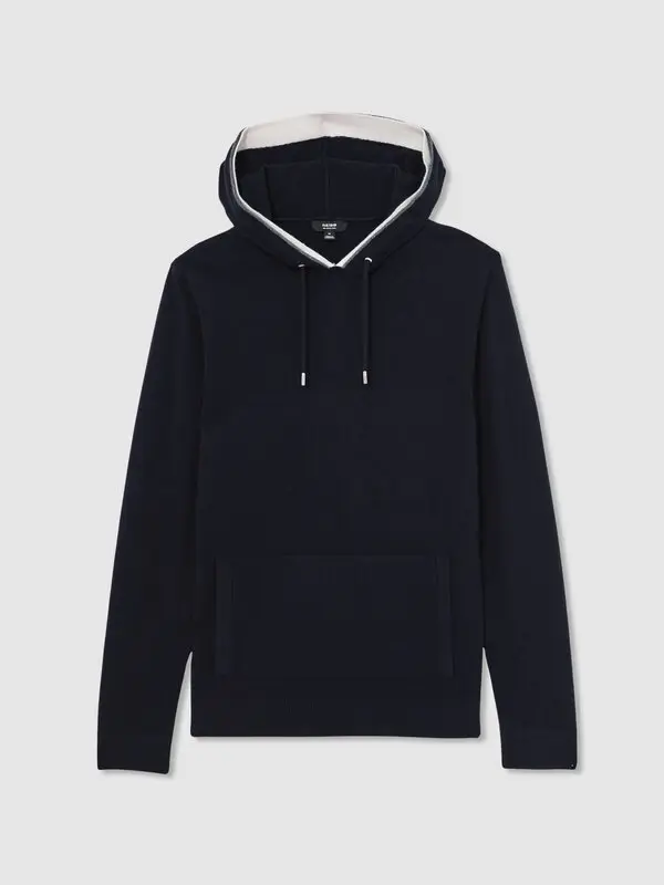 REISS Falmer Wool Tipped Hoodie
