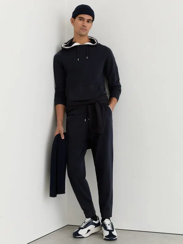 REISS Falmer Wool Tipped Hoodie