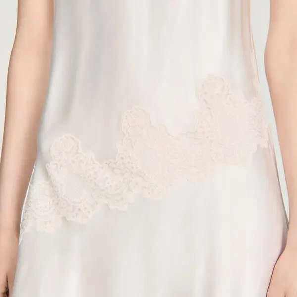 Sandro Asymmetric Satin-effect Dress