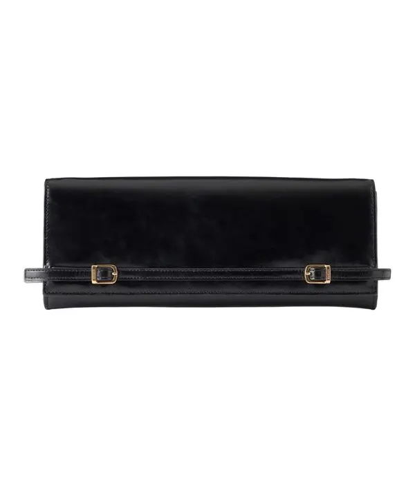 Simkhai River East-west Moto Leather Clutch Bag - Black
