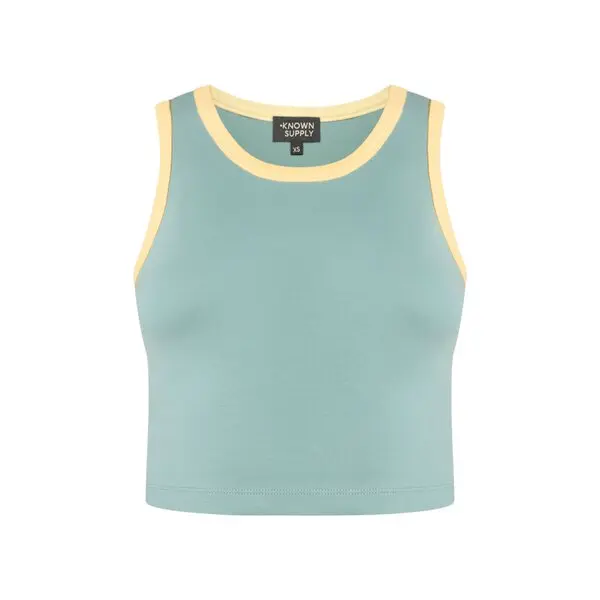 KNOWN SUPPLY Tess Tank Mermaid/blonde - Blue