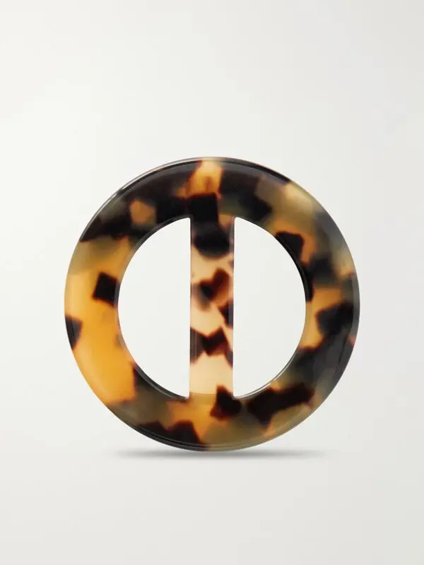 ERES Enea Tortoiseshell Acetate Sarong Buckle - Brown