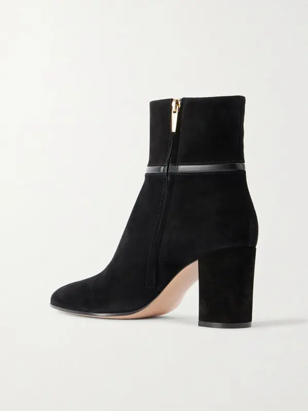 GIANVITO ROSSI Suede Zip-up Ankle Boots