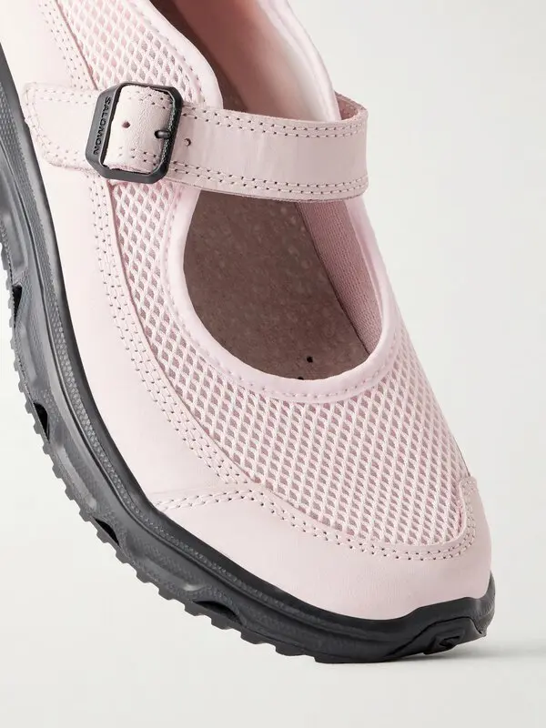 SALOMON Rx Marie-jeanne Suede-trimmed Mesh Sneakers