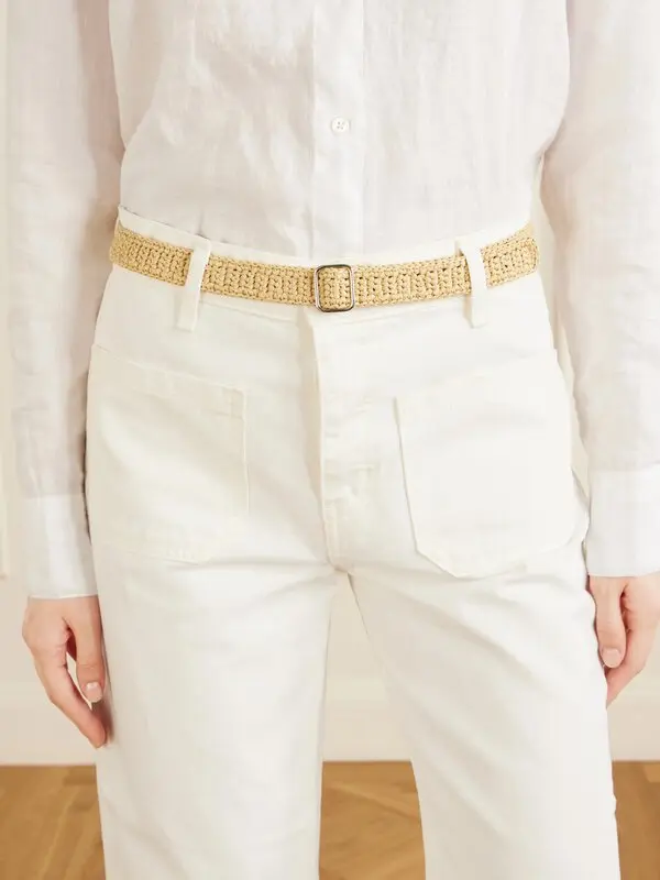 DEHANCHE Mako Raffia Belt - Neutrals