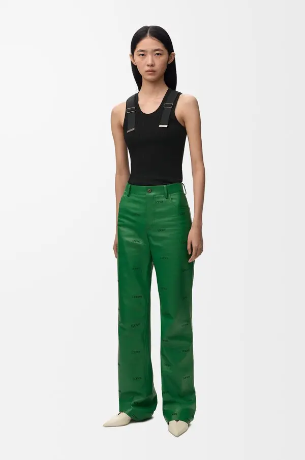 Loewe Tank Top In Stretch Cotton - Black