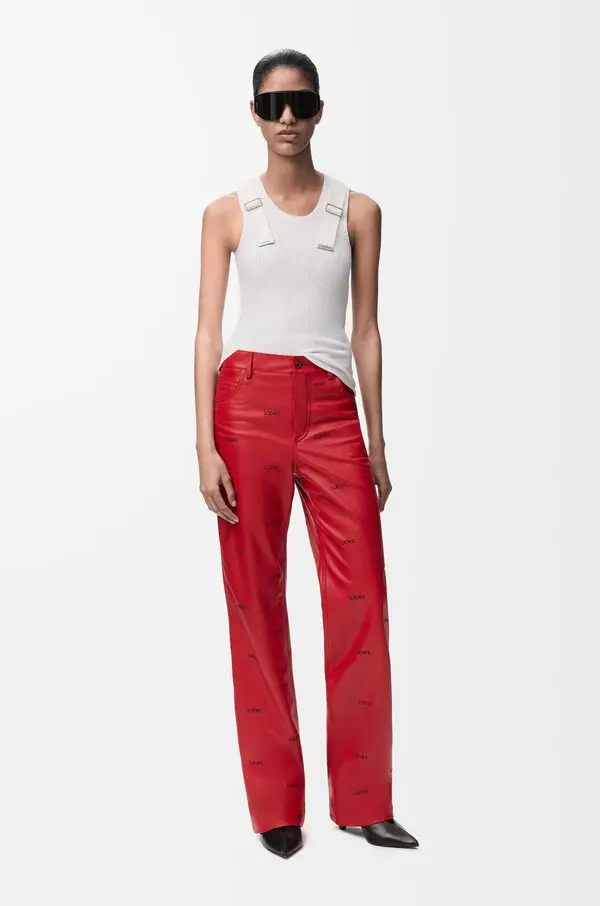 Loewe Tank Top In Stretch Cotton - White
