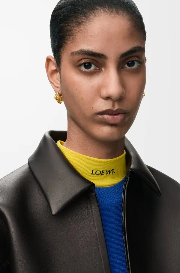 Loewe Anagram Bombé Hoop Earrings - Gold