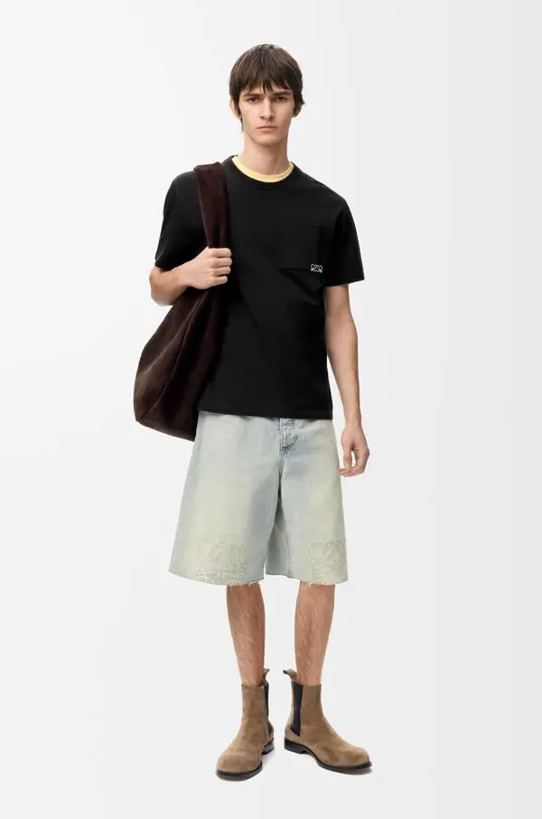 Loewe Relaxed Fit T-shirt In Cotton - Black
