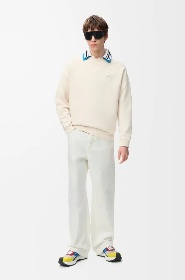 Loewe Sweatshirt In Cotton - Beige
