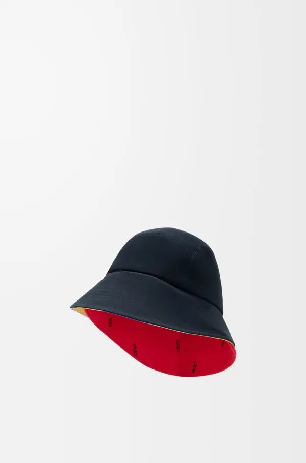 Loewe Multi-brim Bucket Hat In Cotton Canvas