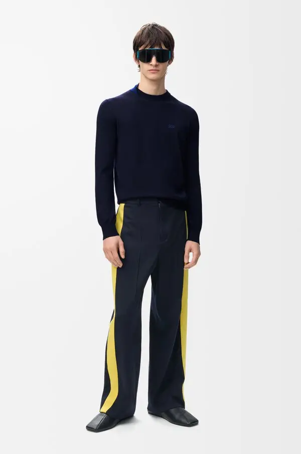 Loewe Sweater In Merino Wool - Navy/blue