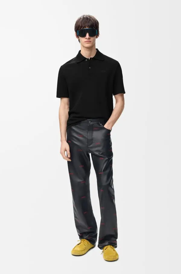 Loewe Polo In Cotton - Black