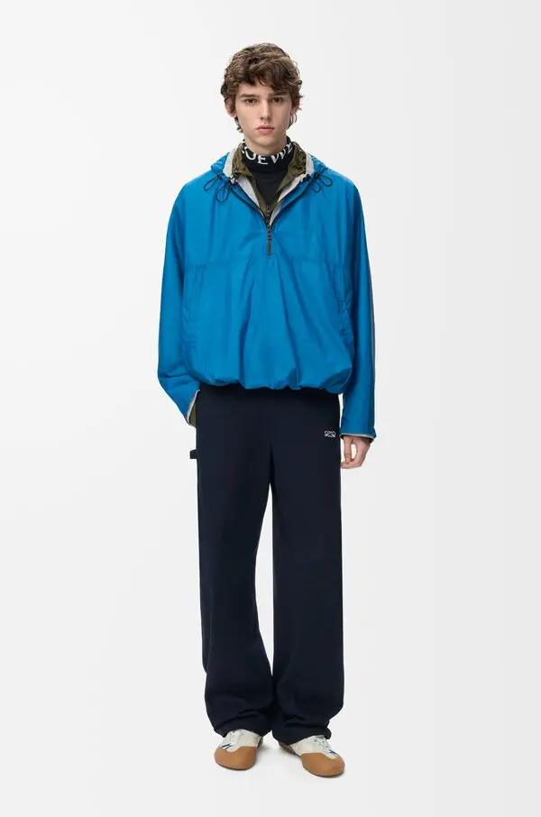 Loewe Trousers In Cotton - Dark Navy