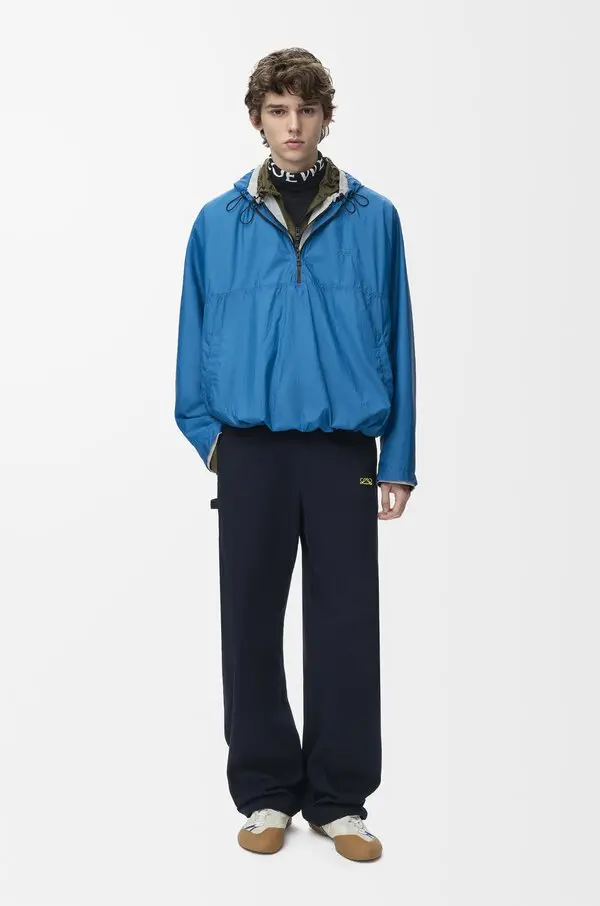 Loewe Trousers In Cotton - Dark Navy