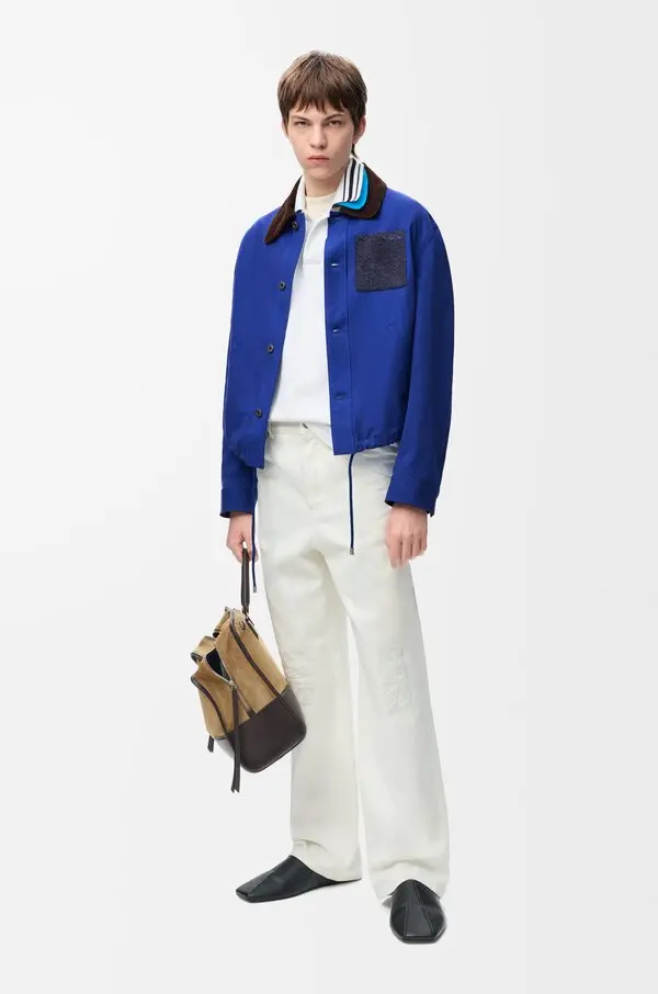 Loewe Workwear Jacket In Cotton - Blue
