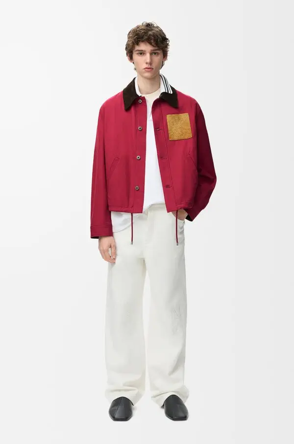 Loewe Workwear Jacket In Cotton - Red