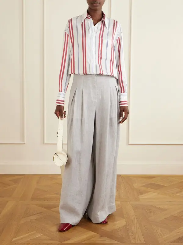 TWP Striped Silk Shirt