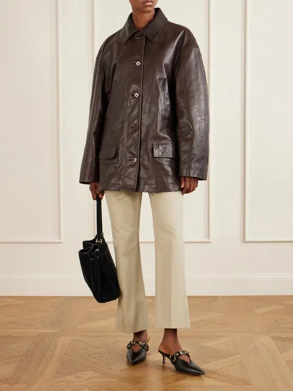 Balenciaga Cotton Gabardine Straight-leg Trousers