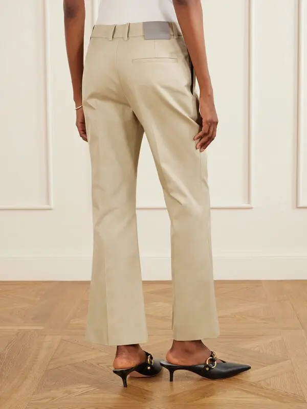 Balenciaga Cotton Gabardine Straight-leg Trousers