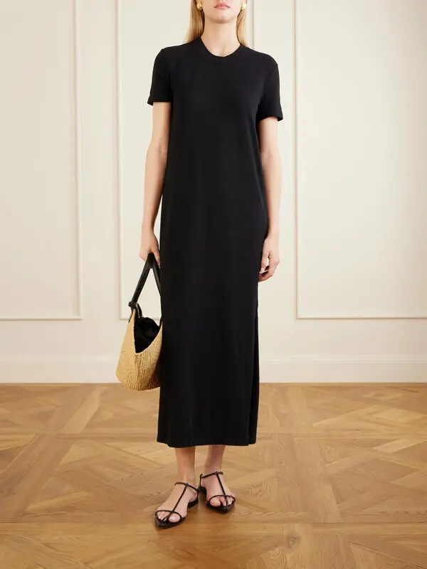 JAMES PERSE Cotton-blend Jersey T-shirt Maxi Dress