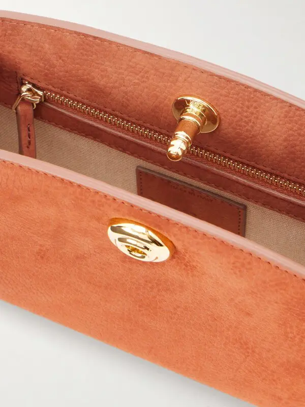 LIFFNER Pushlock Leather Clutch - Red