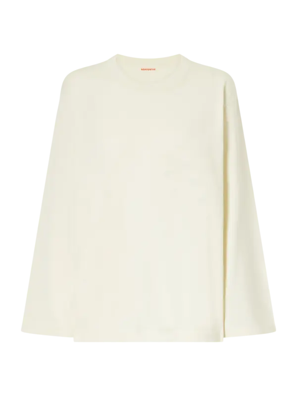 &daughter T-knit Cotton Sweater - Ecru