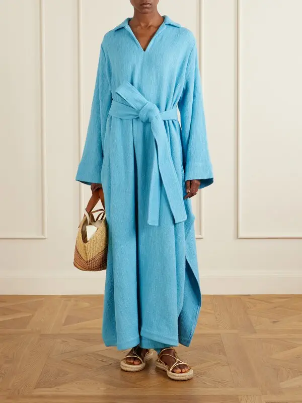 MARRAKSHI LIFE Belted Cotton Coverup