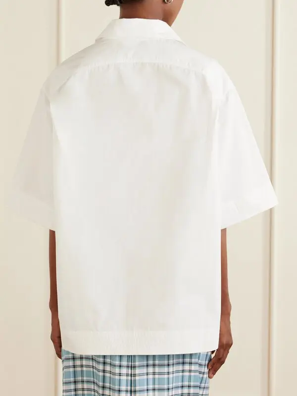 Jacquemus Marin Logo-embroidered Cotton Shirt