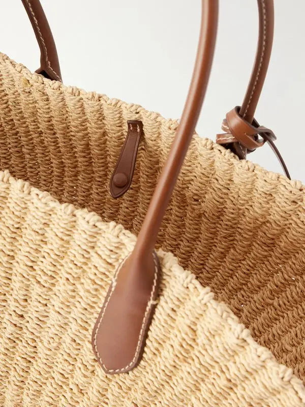 Polo Ralph Lauren Bellport Medium Raffia Tote - Neutrals