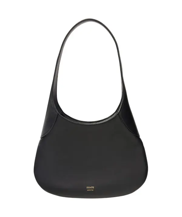 Khaite Joan Small Leather Shoulder Bag - Black