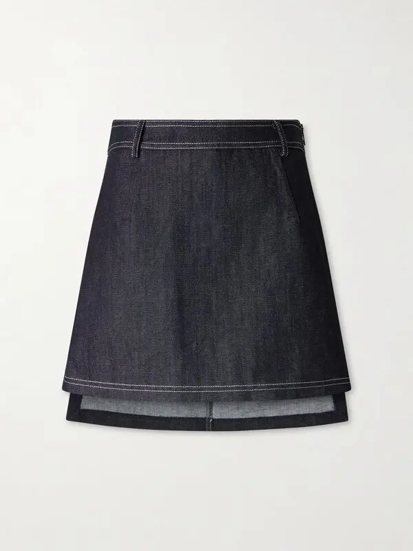 VIOLANTE NESSI Denim Mini Skirt - Blue