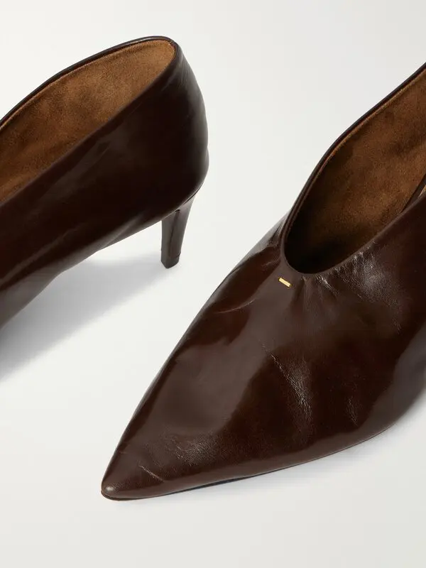Khaite Miriam Leather Pumps - Brown