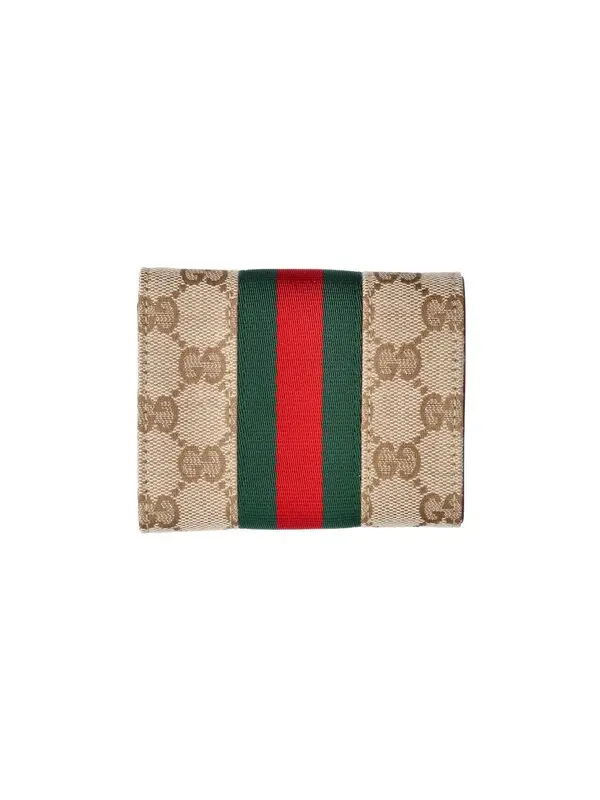 Gucci Tri-fold Wallet "horsebit Web