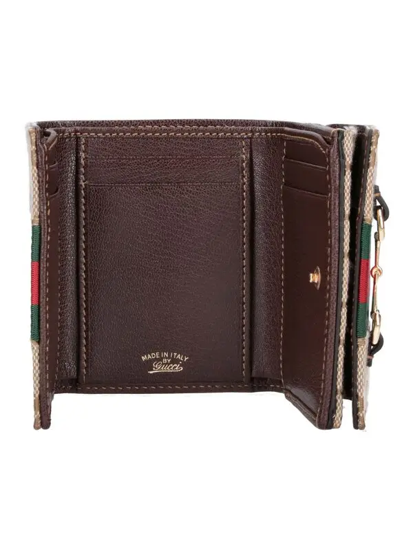Gucci Tri-fold Wallet "horsebit Web