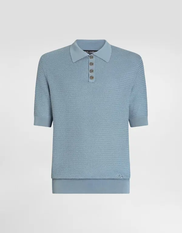 Dolce & Gabbana Silk Polo Shirt