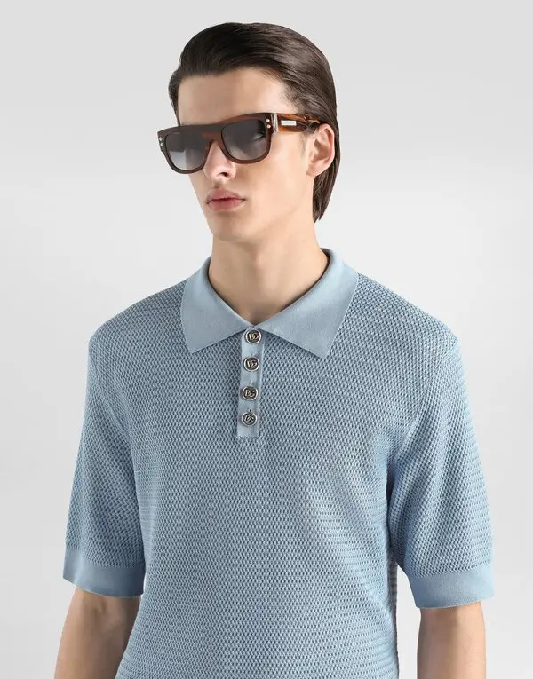 Dolce & Gabbana Silk Polo Shirt